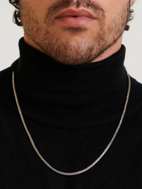 Sterling Silver Round Foxtail Chain Necklace - 2.5mm – D'Amore Jewelers